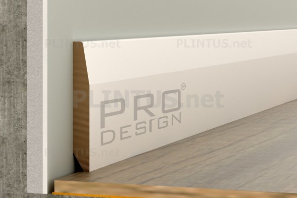Плинтус МДФ белый Pro Design купить в Москве – PLINTUS.net